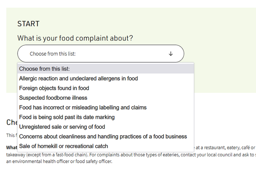 New food safety complaints tool launched - Consumer NZ