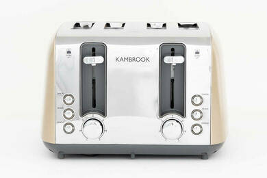 Kambrook Deluxe 4 Slice Toaster Champagne KTA480CMP - Consumer NZ